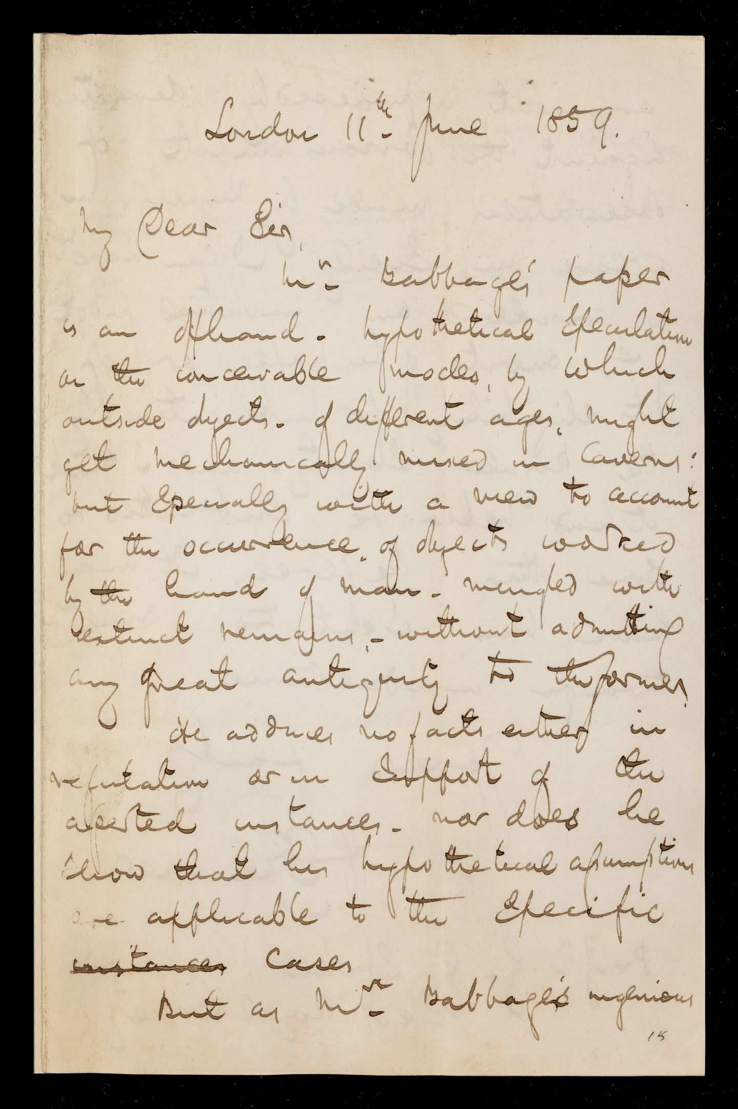 Letter from Hugh Falconer, on a paper 'Observations on the discovery in ...