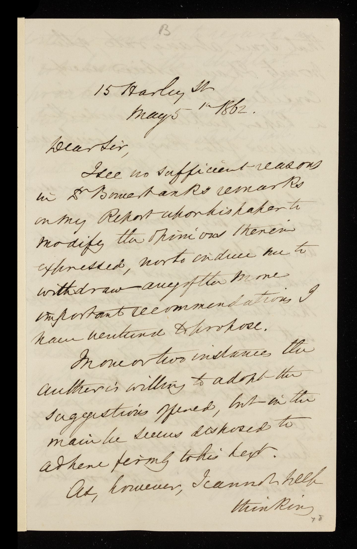 Second referee's report by George Busk, on a paper 'On the anatomy and ...