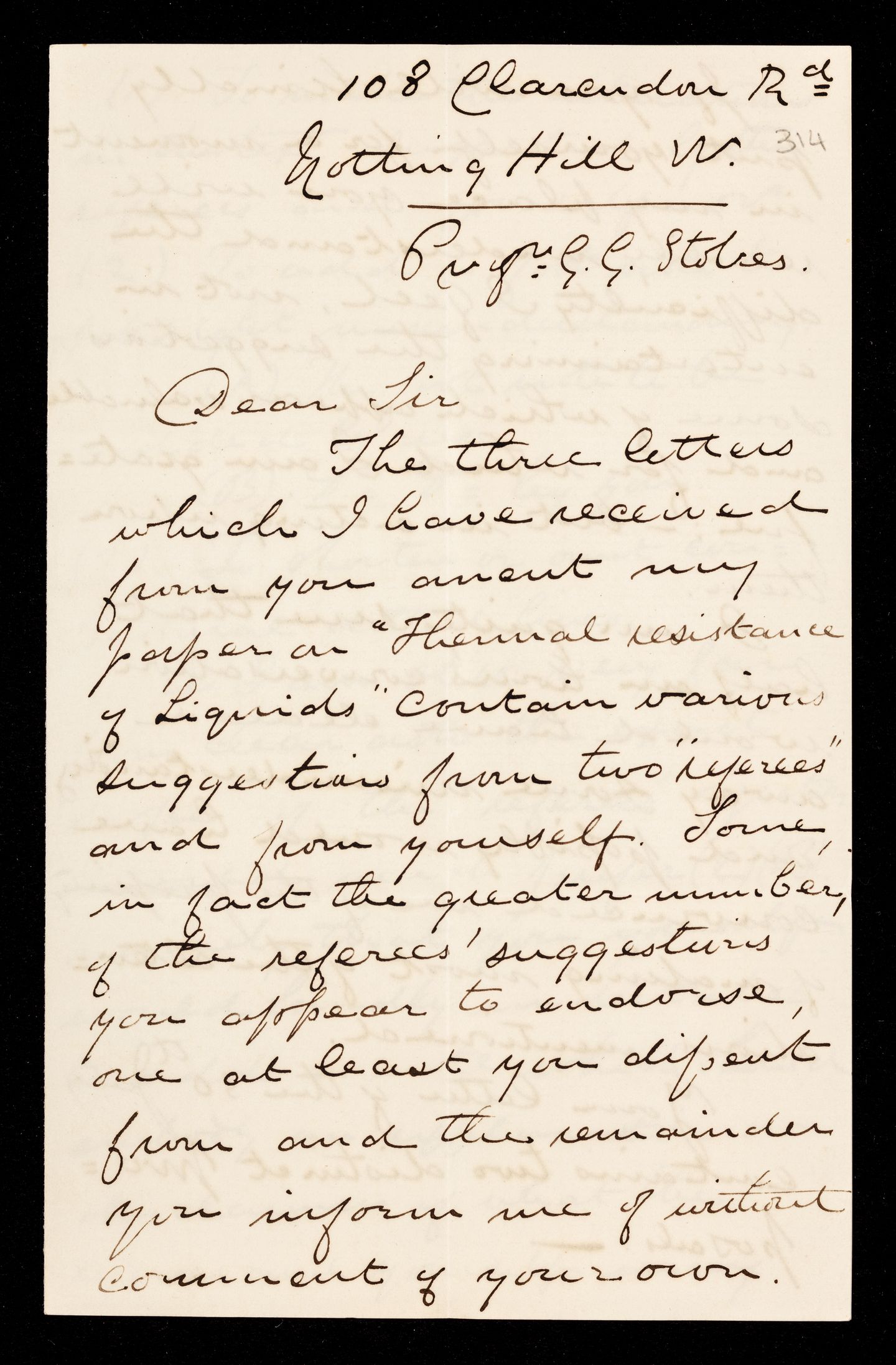Second letter from Frederick Guthrie, to George Gabriel Stokes ...
