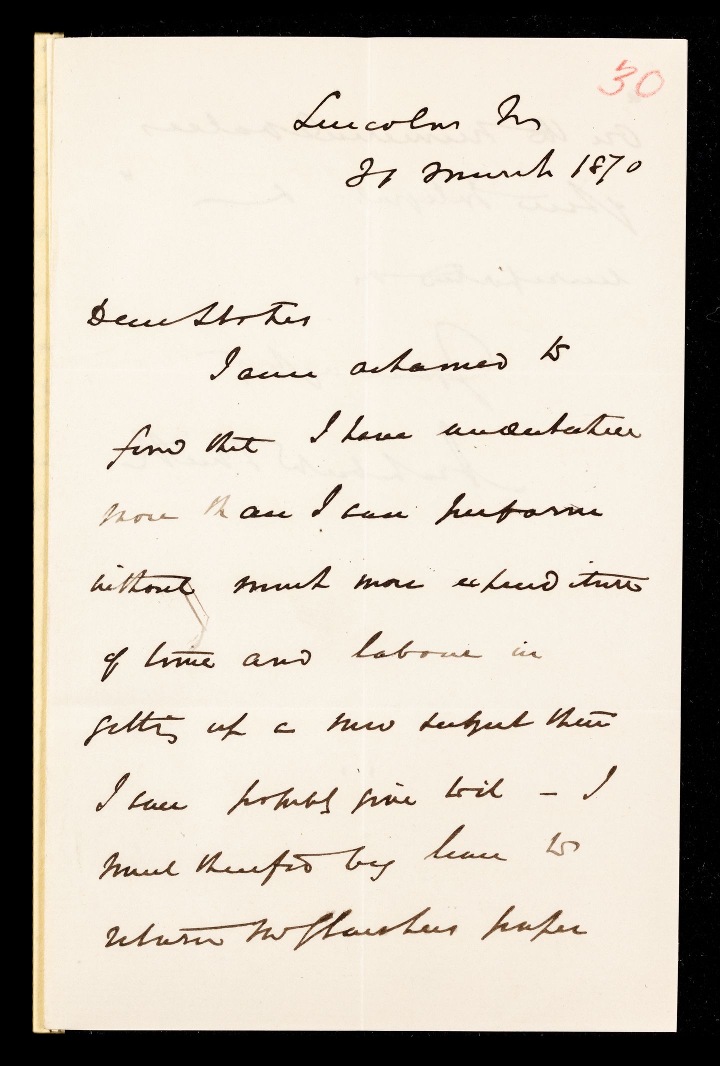 Letter from Archibald Smith, on a paper 'Tables of the numerical values ...