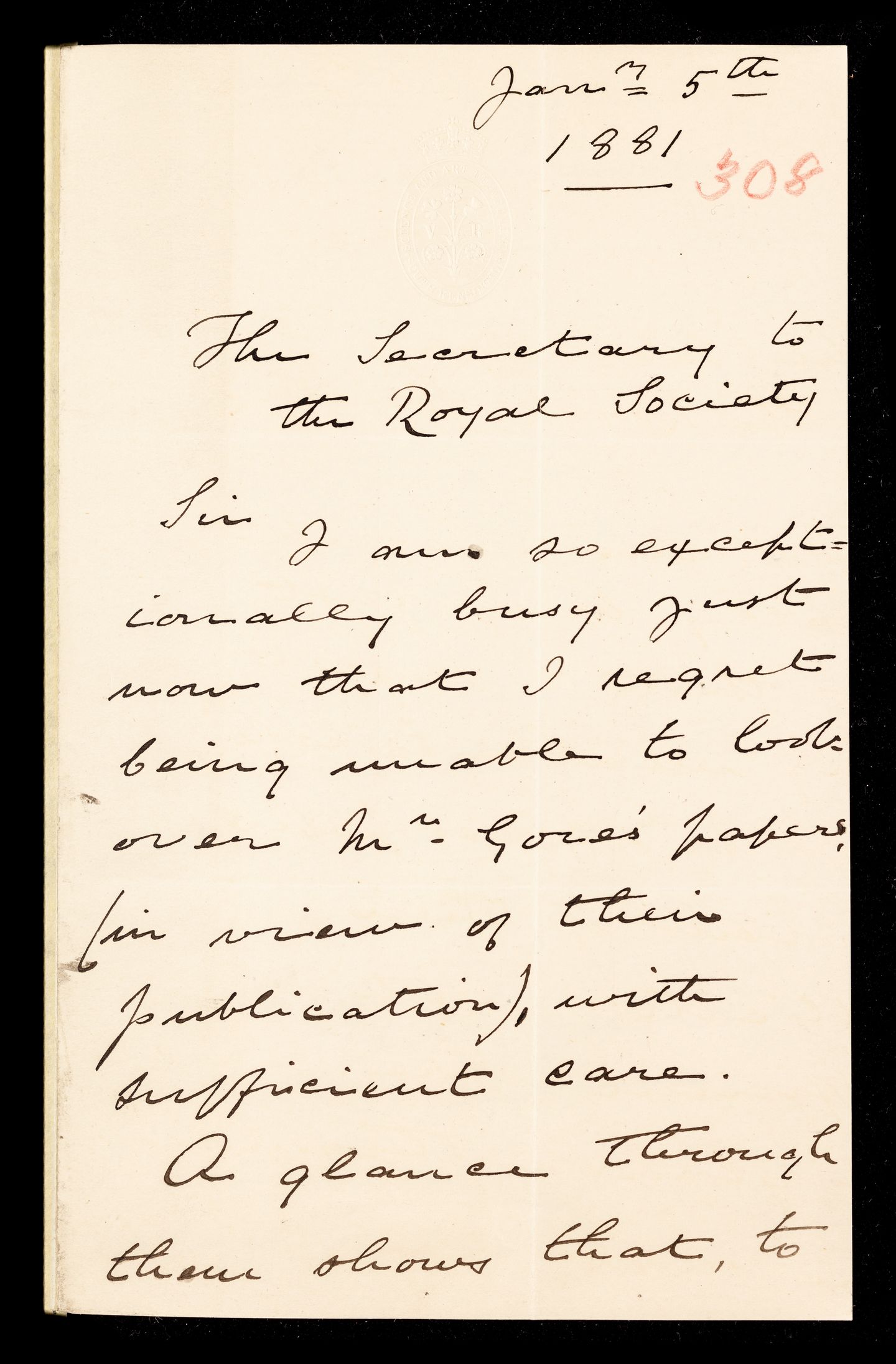 Referee's report by Frederick Guthrie, on a paper 'On the thermo ...