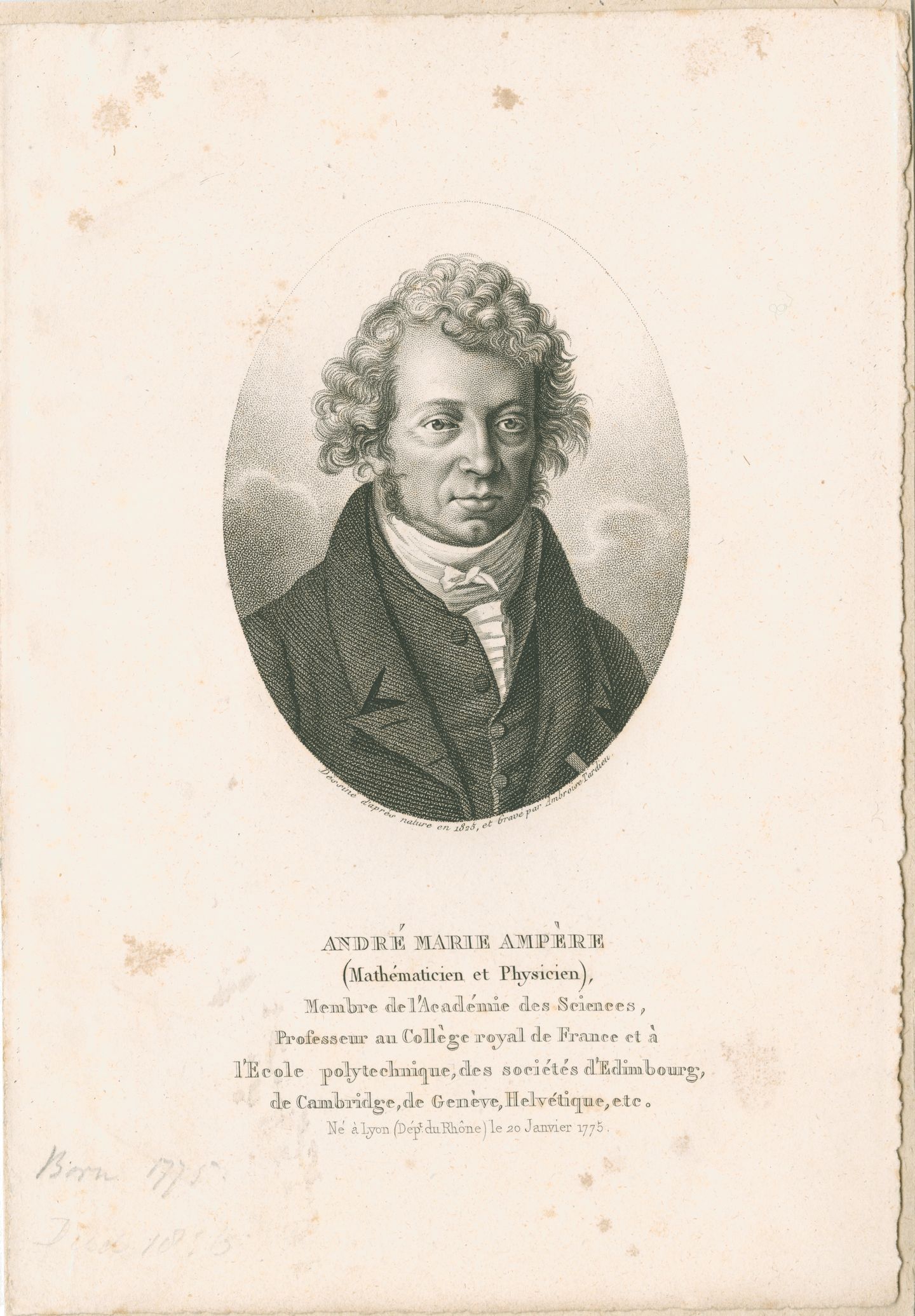 Andre-Marie Ampere | The Royal Society: Science in the Making