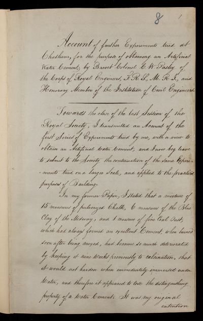 Charles William Pasley | The Royal Society: Science in the Making