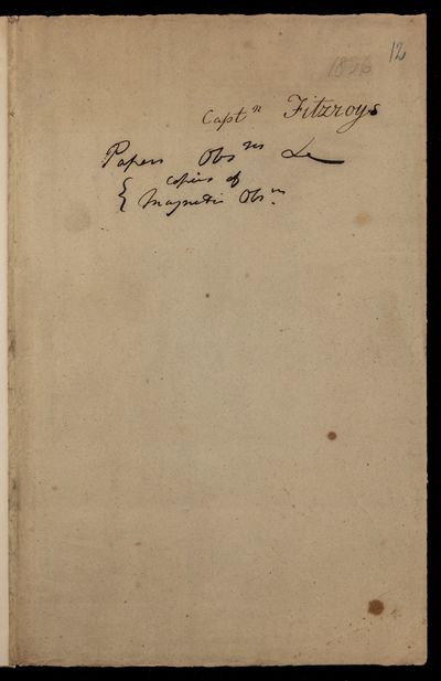 Robert FitzRoy | The Royal Society: Science in the Making