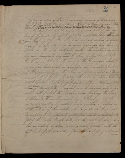 Thomas John Newbold | The Royal Society: Science in the Making