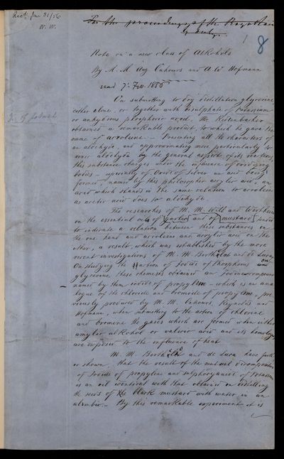 August Wilhelm von Hofmann | The Royal Society: Science in the Making