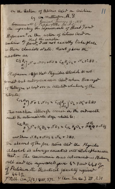 Augustus Matthiessen | The Royal Society: Science in the Making