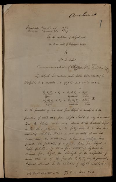 Heinrich Debus | The Royal Society: Science in the Making