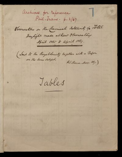 Henry Enfield Roscoe | The Royal Society: Science in the Making