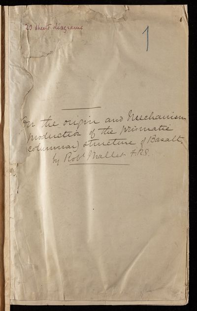 Robert Mallet | The Royal Society: Science in the Making