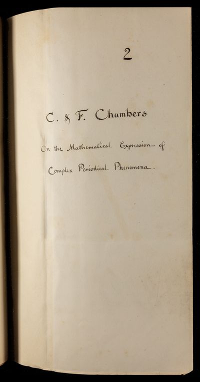 Charles Chambers | The Royal Society: Science in the Making