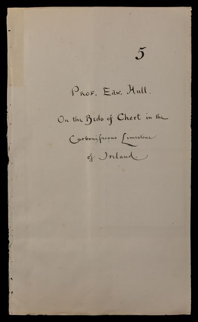 Edward Hull | The Royal Society: Science in the Making