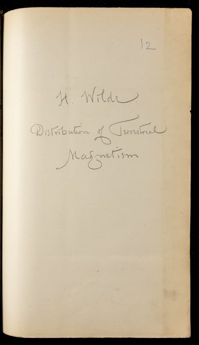 Henry Wilde | The Royal Society: Science in the Making