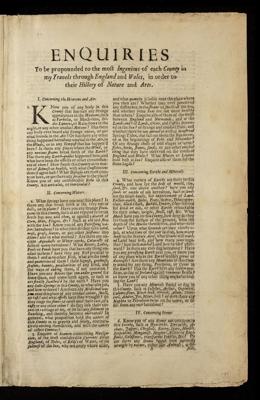 Robert Plot | The Royal Society: Science in the Making