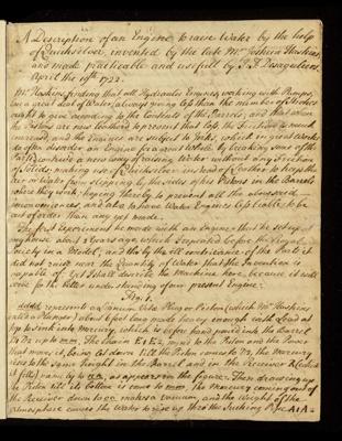 John Theophilus Desaguliers | The Royal Society: Science in the Making