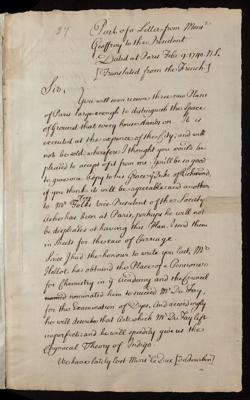 Claude Joseph Geoffroy | The Royal Society: Science in the Making