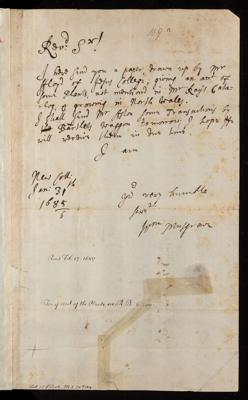 William Musgrave | The Royal Society: Science in the Making