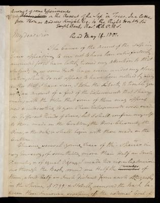 Thomas Andrew Knight | The Royal Society: Science in the Making