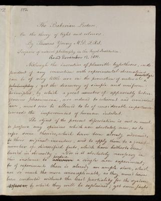 Thomas Young | The Royal Society: Science in the Making