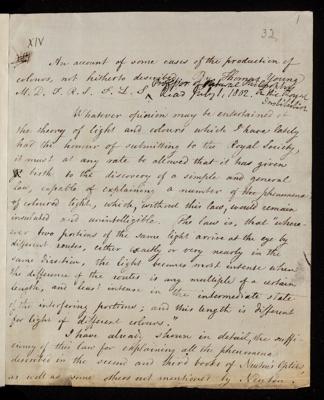 Thomas Young | The Royal Society: Science in the Making