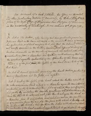 Robert Whytt | The Royal Society: Science in the Making