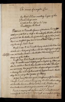 Henri Francois Le Dran | The Royal Society: Science in the Making