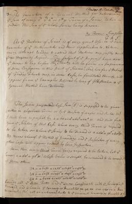 Thomas Simpson | The Royal Society: Science in the Making