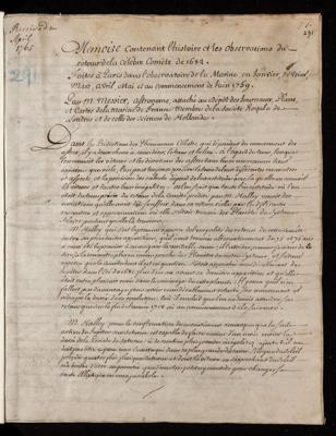 Charles Messier | The Royal Society: Science in the Making