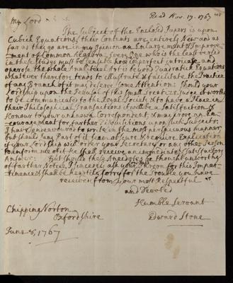 Edmund Stone | The Royal Society: Science in the Making