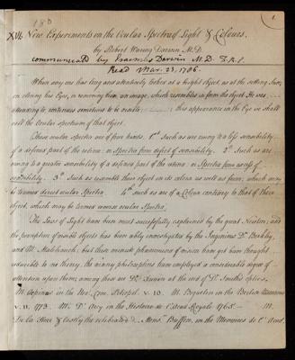 Robert Waring Darwin | The Royal Society: Science in the Making