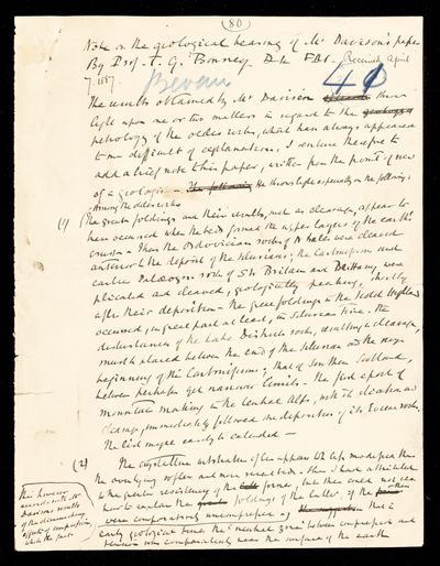 Thomas George Bonney | The Royal Society: Science in the Making