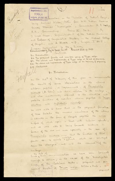 Alfred William Alcock | The Royal Society: Science in the Making