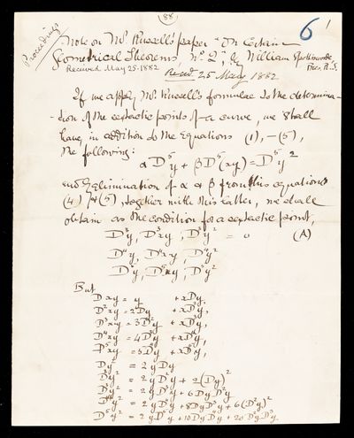 William Spottiswoode | The Royal Society: Science in the Making