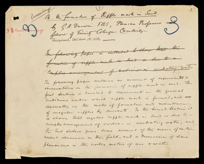 George Howard Darwin | The Royal Society: Science in the Making