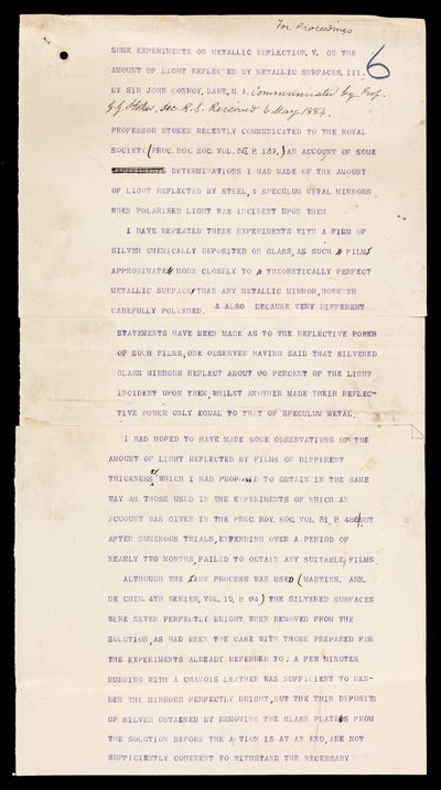 John Conroy | The Royal Society: Science in the Making