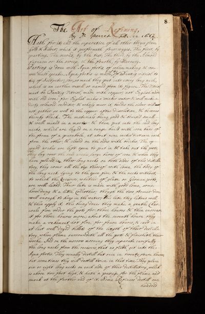 Paper 'The Art of refining' by Christopher Merrett | The Royal Society ...