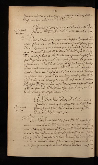 Letter, from John Lewis to William Rutty, dated at Holt | The Royal ...