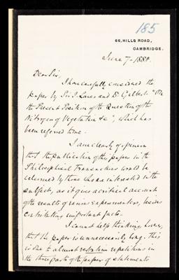 Joseph Henry Gilbert | The Royal Society: Science in the Making