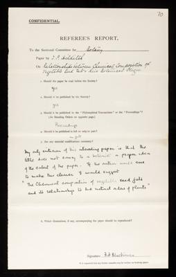 Thomas Percy Hilditch | The Royal Society: Science in the Making