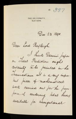 William Thomson | The Royal Society: Science in the Making