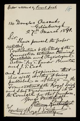 William Rutherford | The Royal Society: Science in the Making