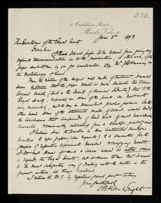 Charles Romley Alder Wright | The Royal Society: Science in the Making