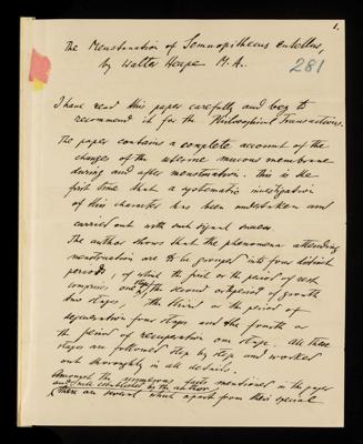 Walter Heape | The Royal Society: Science in the Making