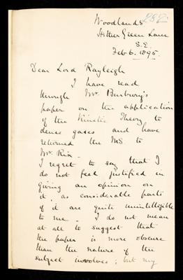 William Burnside | The Royal Society: Science in the Making