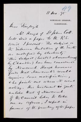 Sydney Samuel Hough | The Royal Society: Science in the Making