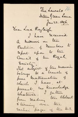 William Burnside | The Royal Society: Science in the Making