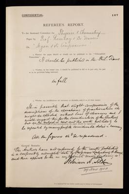 Morris William Travers | The Royal Society: Science in the Making