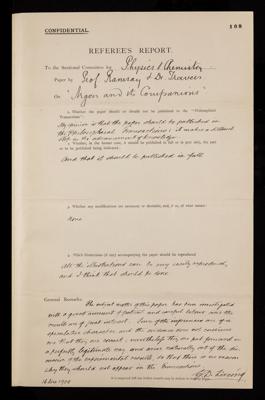 Morris William Travers | The Royal Society: Science in the Making