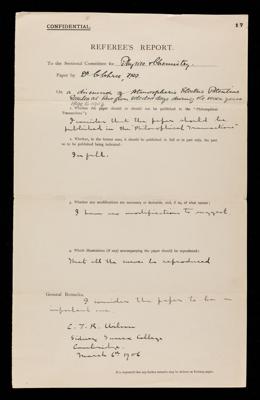 Charles Thomson Rees Wilson | The Royal Society: Science in the Making