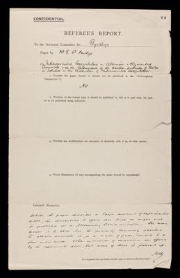 Frederick Gowland Hopkins | The Royal Society: Science in the Making